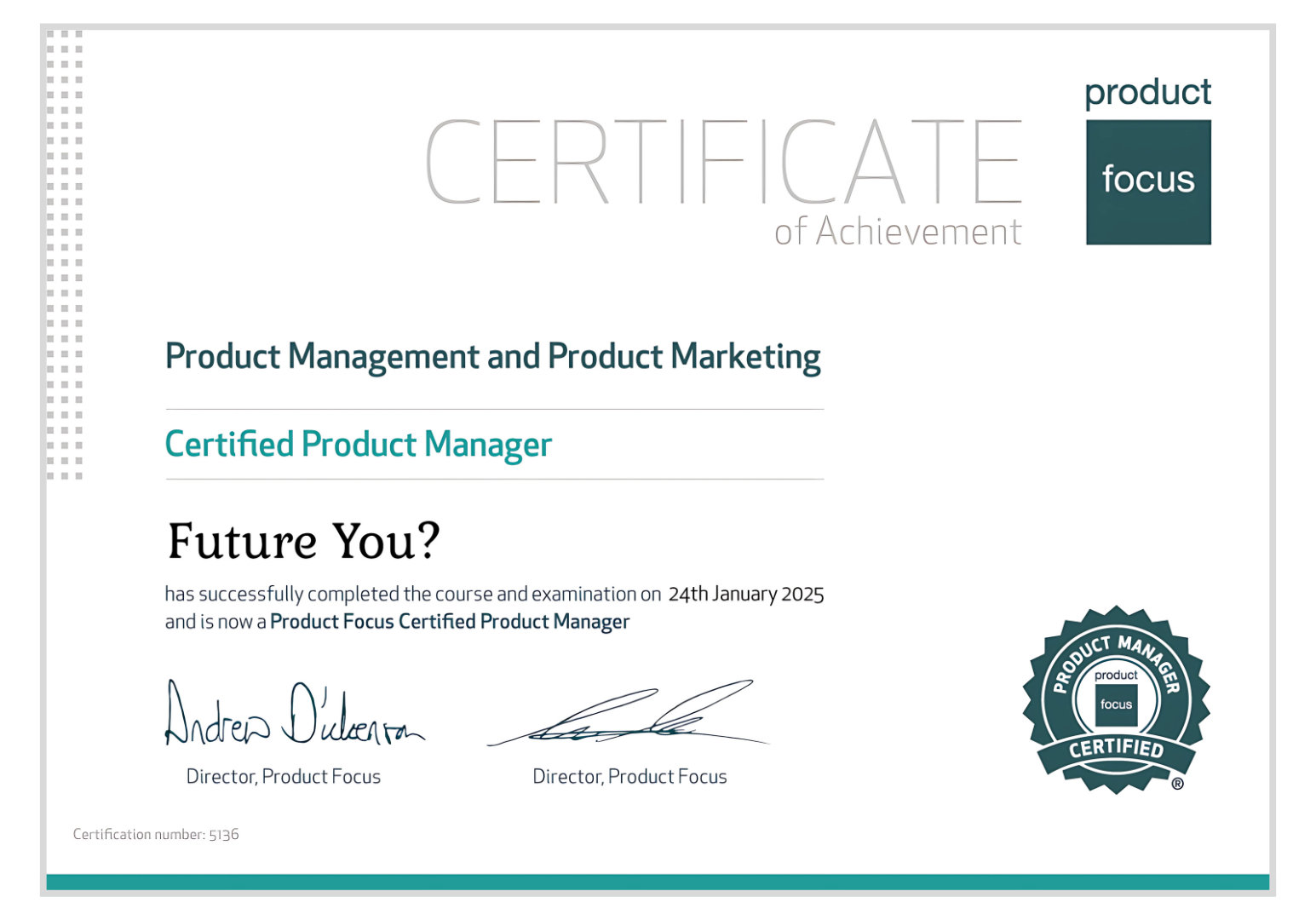 Product Management Training Course - Product Focus