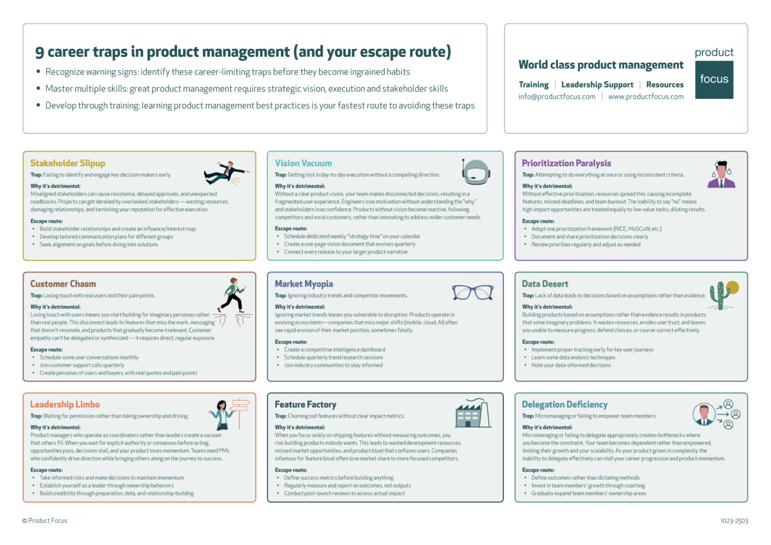 9 career traps in product management (and your escape route)
