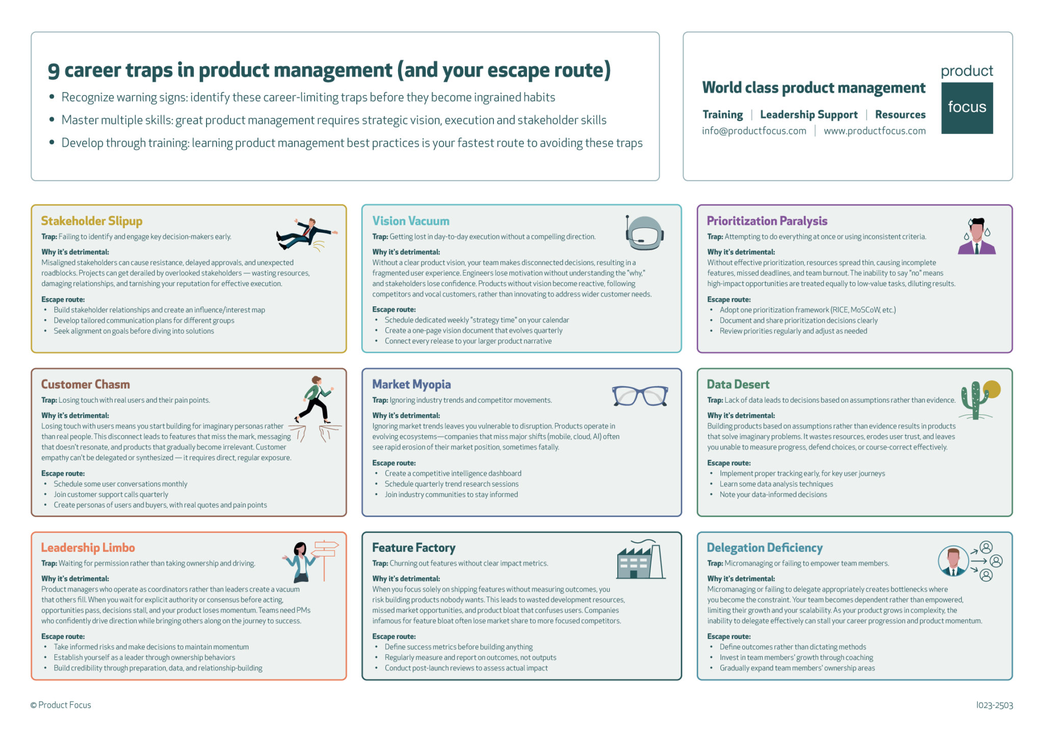 9 career traps in product management (and your escape route)